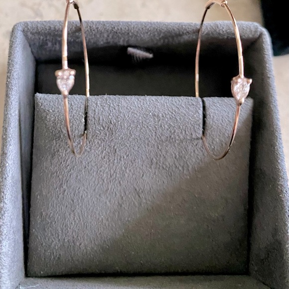 Jewelry | Lana Endless Magic Hoops With Pear Shaped Diamond | Poshmark